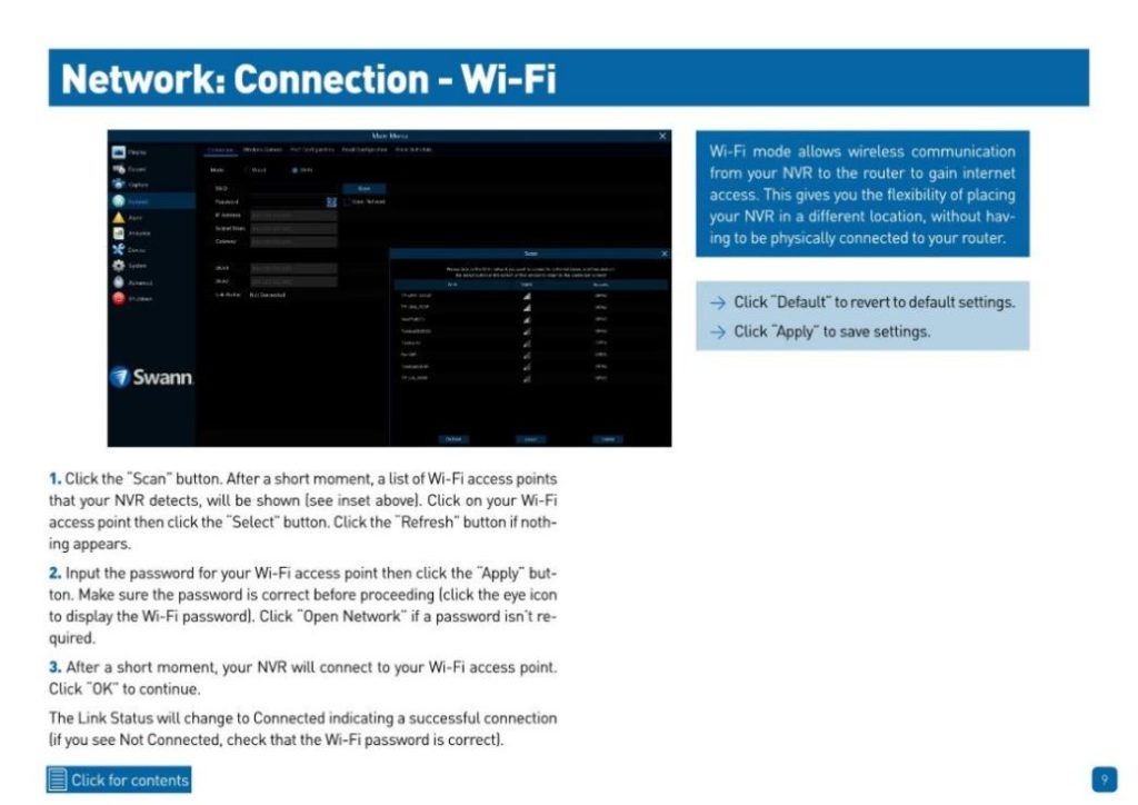 Swann Wi-Fi NVR User Manual v2 - DVRAID.Com